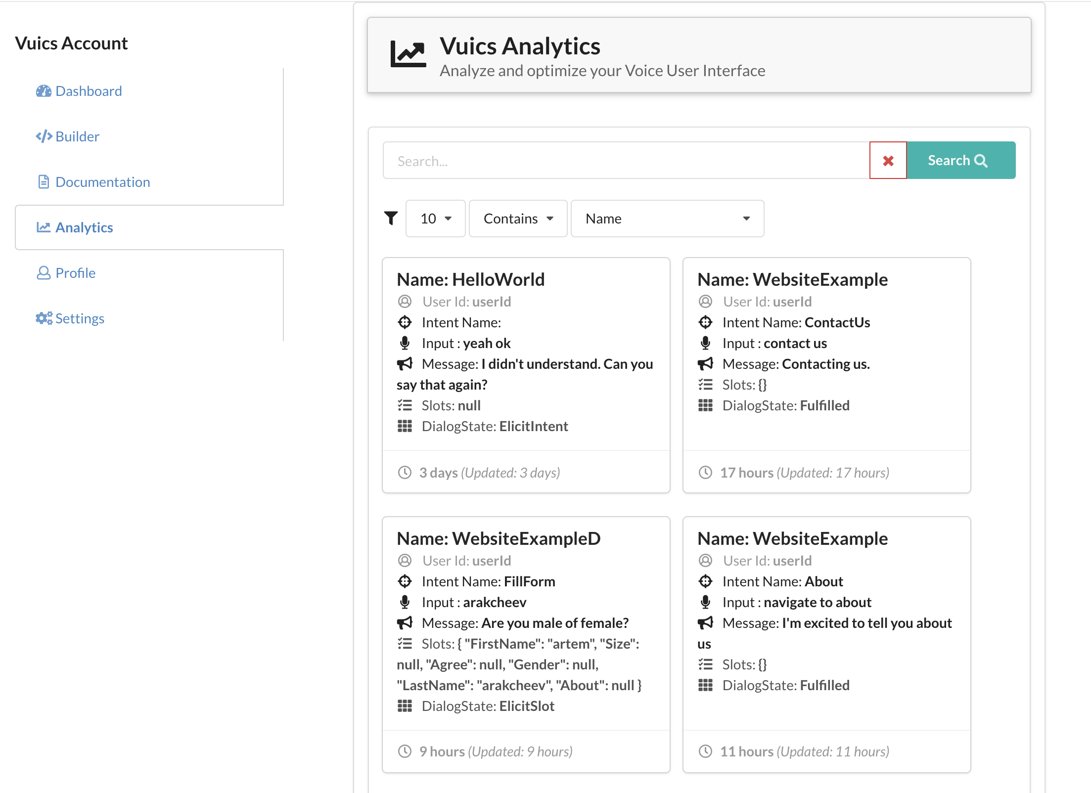 Vuics. Voice User Interfaces.