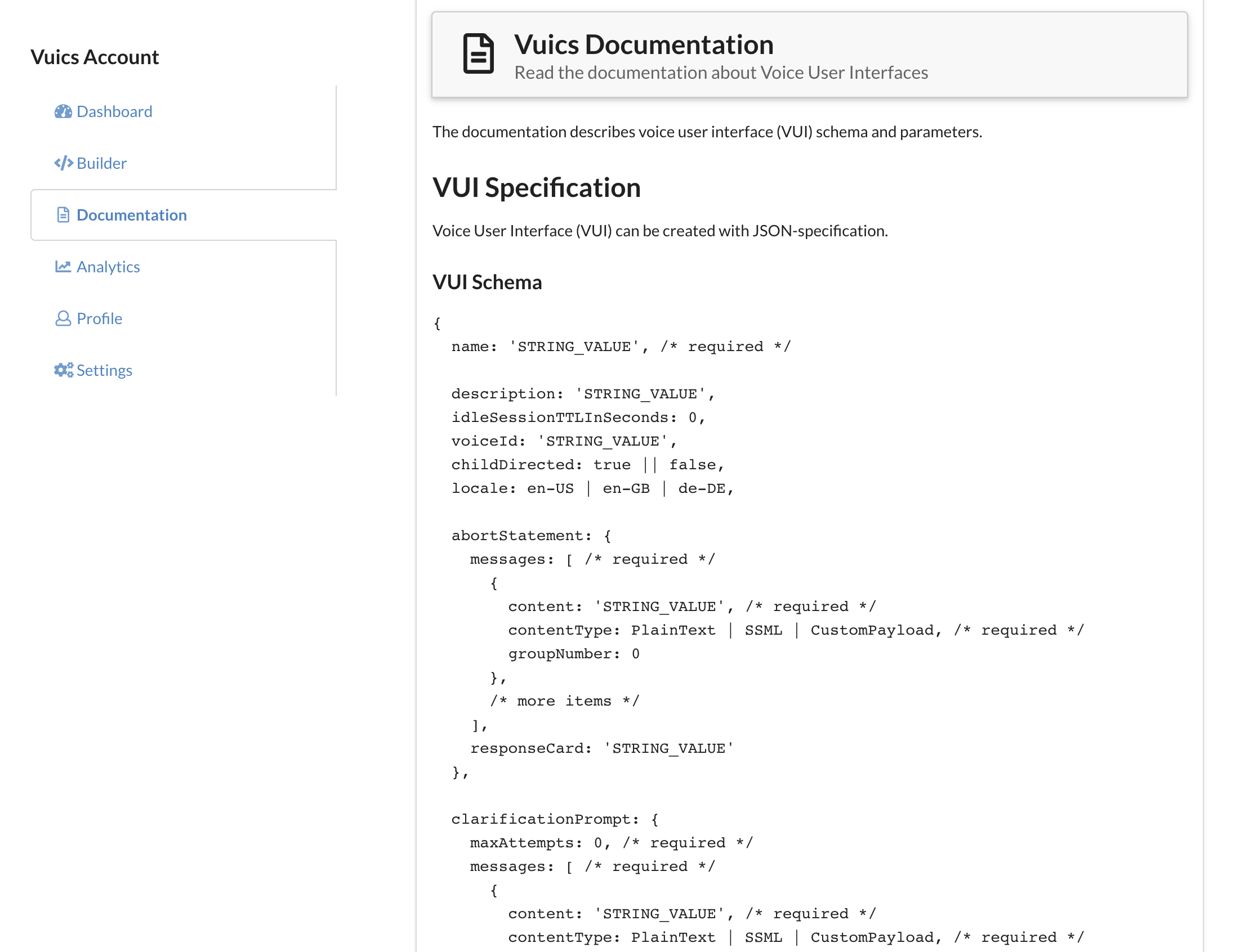 Vuics. Voice User Interfaces.